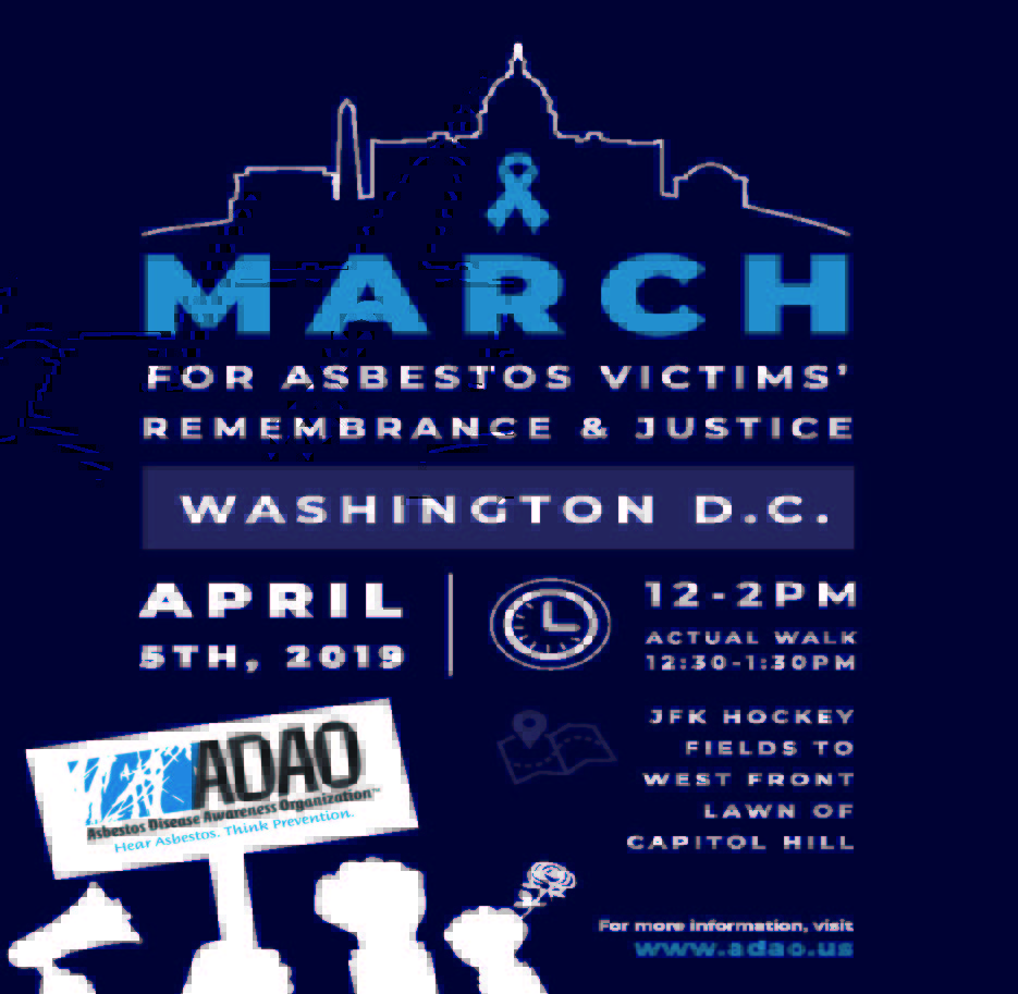 ADAO's March for Asbestos Victims' Remembrance and Justice on April 5 ...