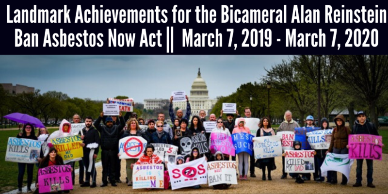 Landmark Achievements for the Bicameral Alan Reinstein Ban Asbestos Now ...