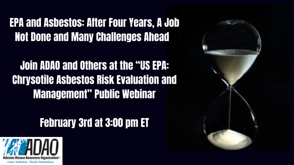 EPA and Asbestos: After Four Years, A Job Not Done and Many Challenges ...