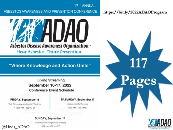 2022 Asbestos Disease Awareness Organization Conference Program - ADAO ...