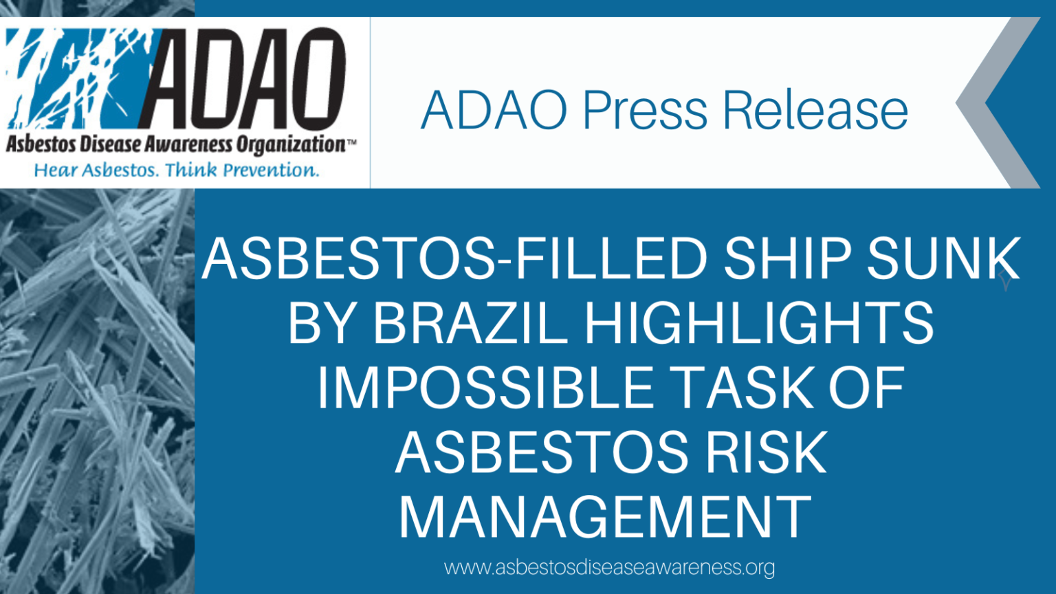 ASBESTOS-FILLED SHIP SUNK BY BRAZIL HIGHLIGHTS IMPOSSIBLE TASK OF ...